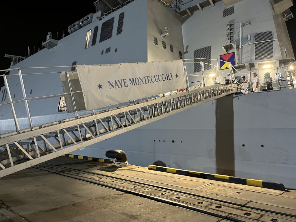 Visit of the Italian Navy's warship ITS Raimondo Montecuccoli - Embassy ...